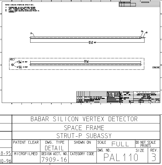 Space Frame Drawing List