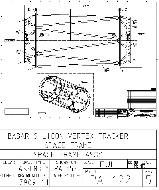 Space Frame Drawing List