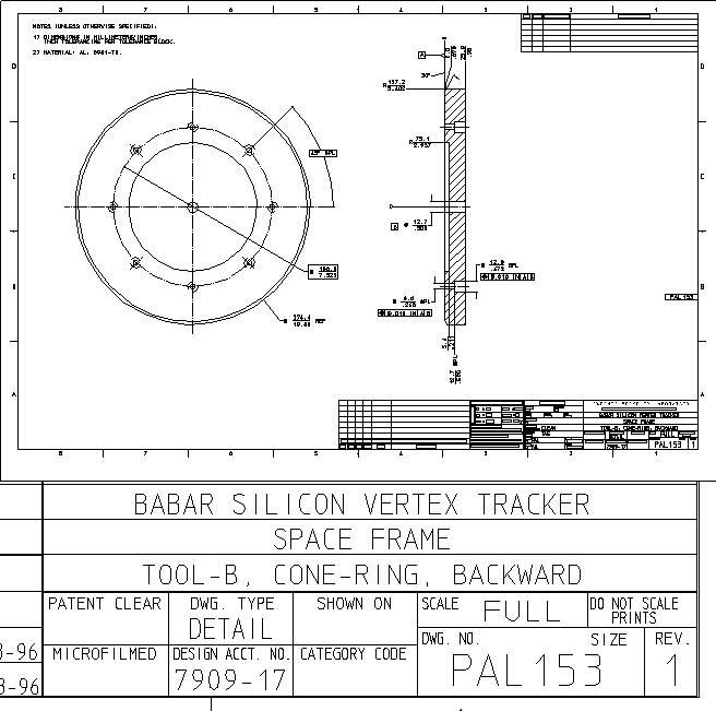 Space Frame Drawing List
