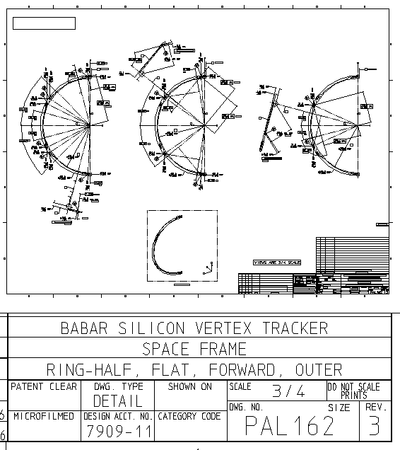 Space Frame Drawing List