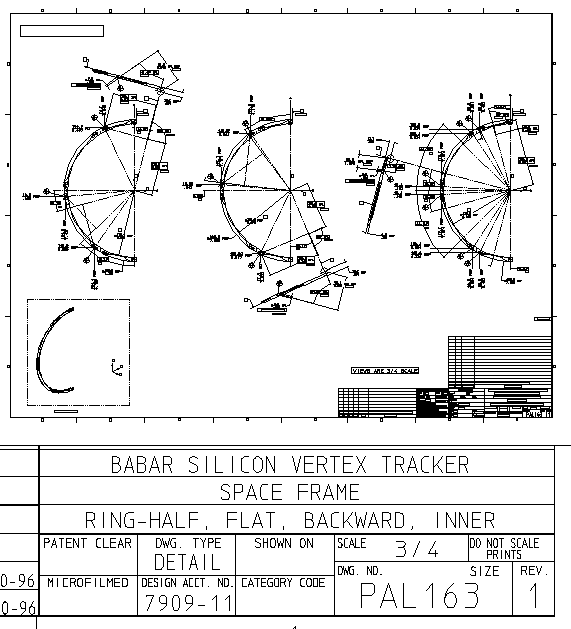 Space Frame Drawing List