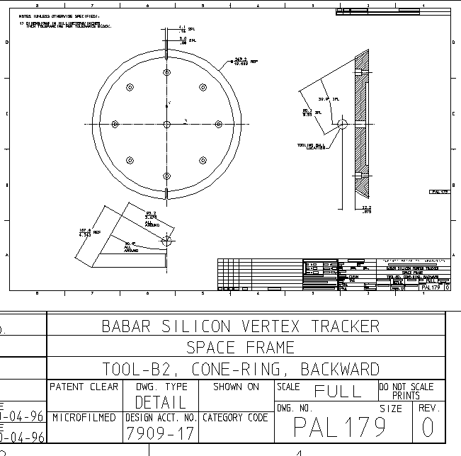 Space Frame Drawing List